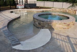 Walk In Beach Entry Pool - Swim-Mor Pools and Spas
