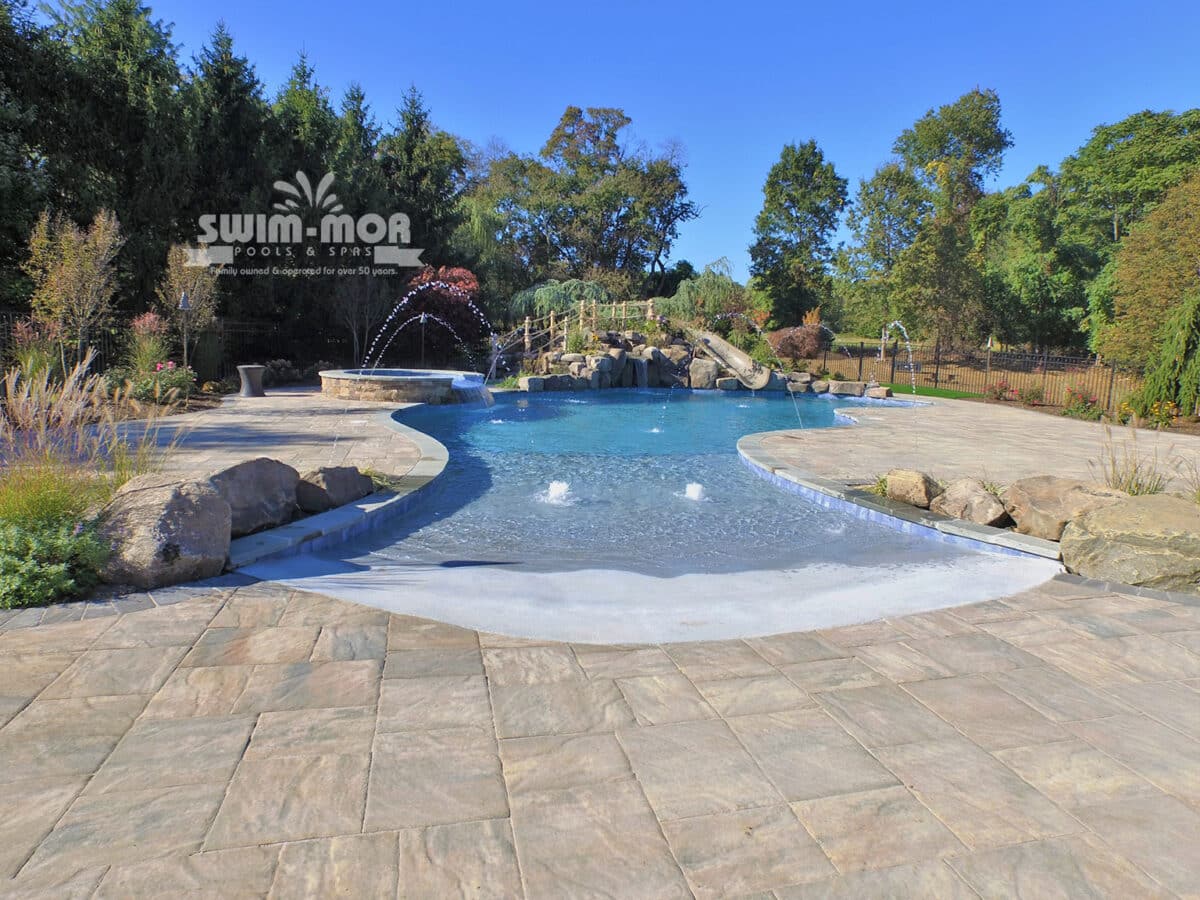 Walk In Beach Entry Pool - Swim-Mor Pools and Spas