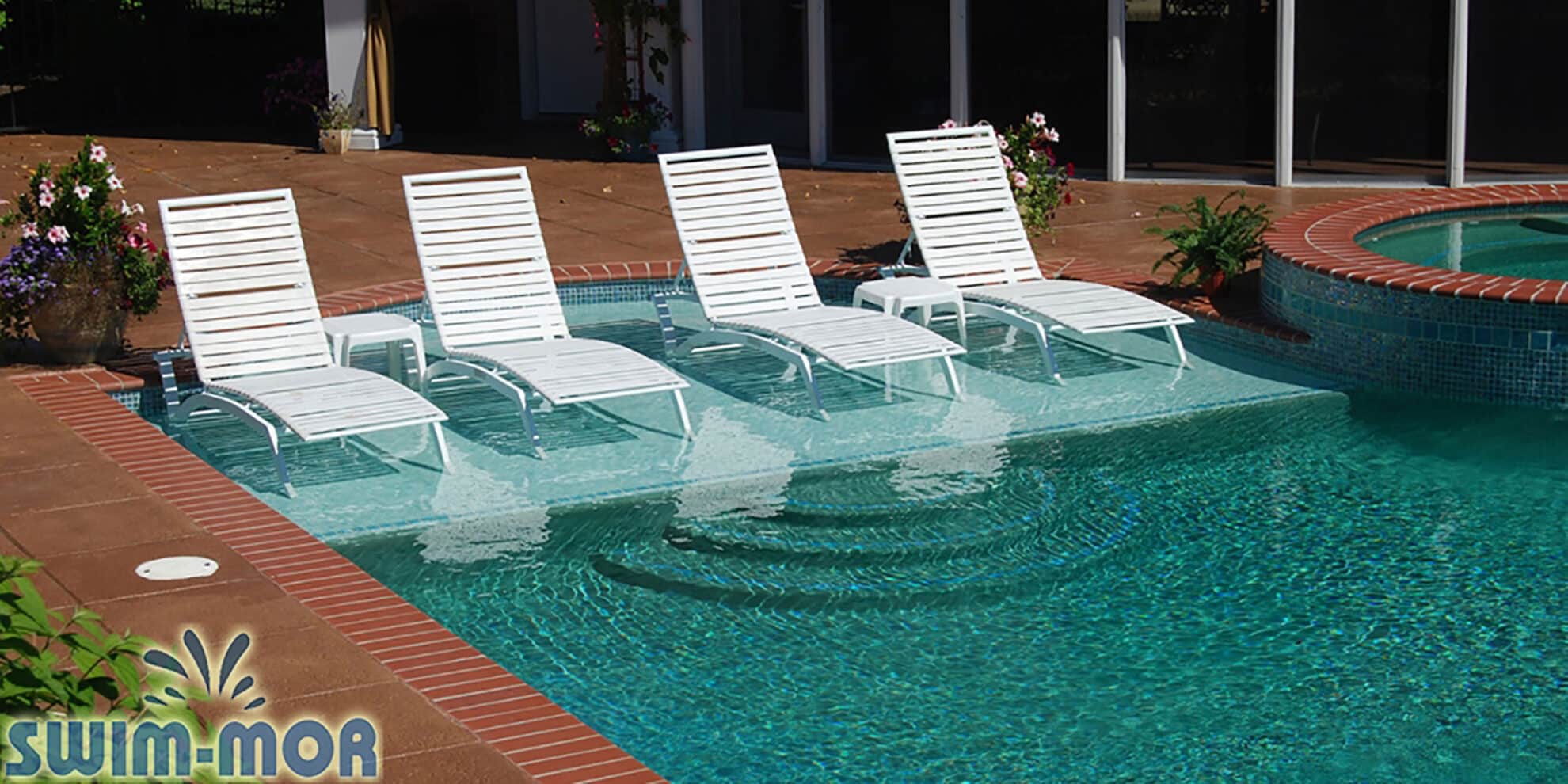 Pool Sun Shelves - Swim-Mor Pools and Spas