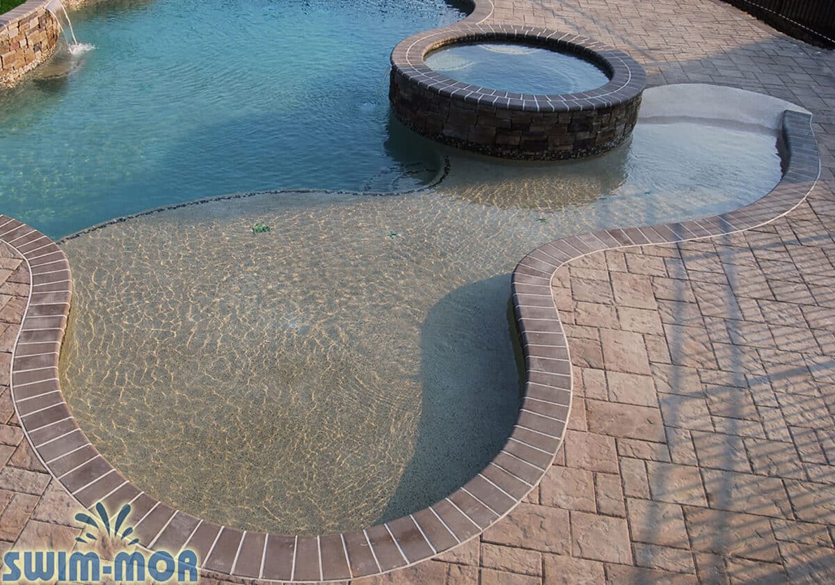 Walk In Beach Entry Pool - Swim-Mor Pools and Spas